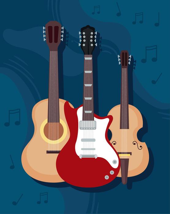 Stringed Instruments Vector Art, Icons, and Graphics for Free Download