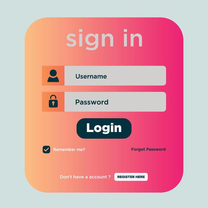 Log In Screen Vector Art, Icons, and Graphics for Free Download