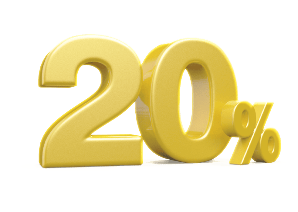 Number 20 PNGs for Free Download