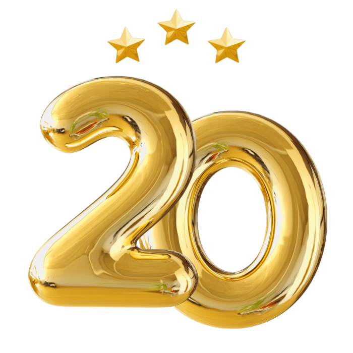 Number 20 PNGs for Free Download