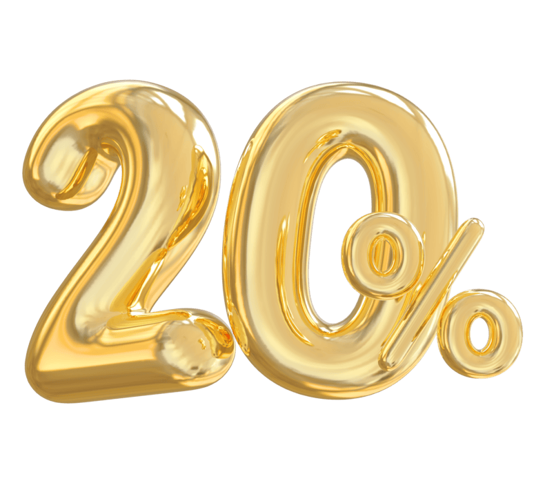 20 Percent Off PNGs for Free Download