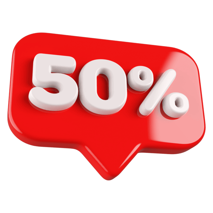 50 Percent PNGs for Free Download