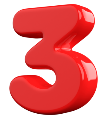 Number 3 PNGs For Free Download