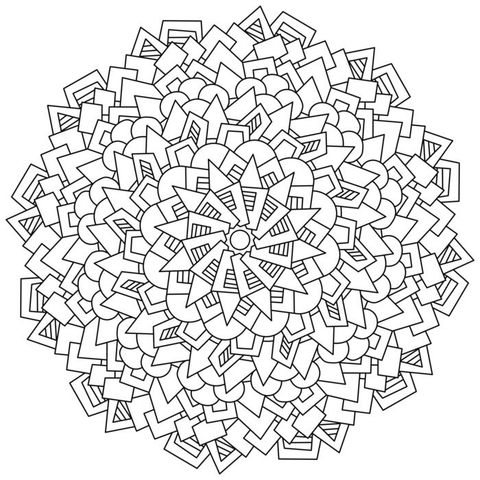 Geometric Pattern Coloring Page Vector Art, Icons, and Graphics for ...