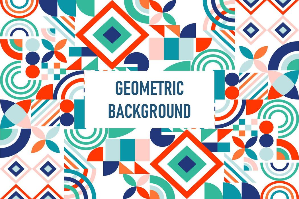 Retro Geometric Background Vector Art Icons And Graphics For Free