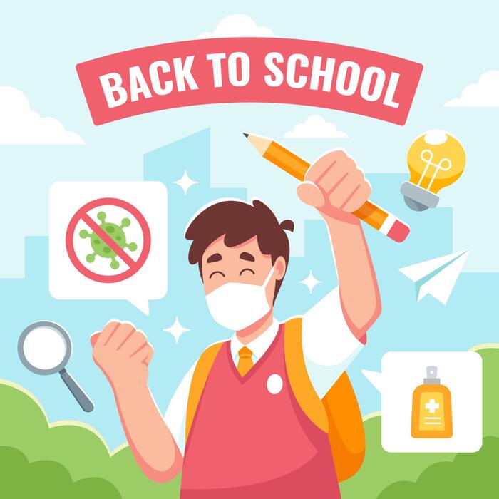 Back To School Covid Vector Art, Icons, and Graphics for Free Download