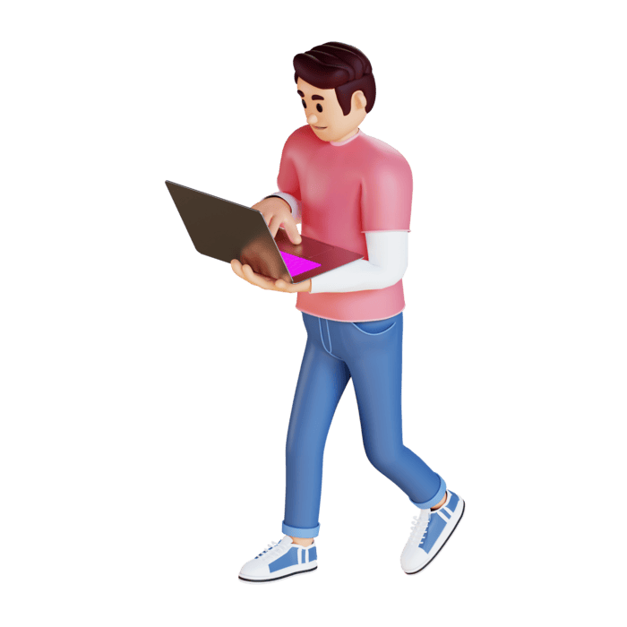 Man With Laptop PNGs for Free Download