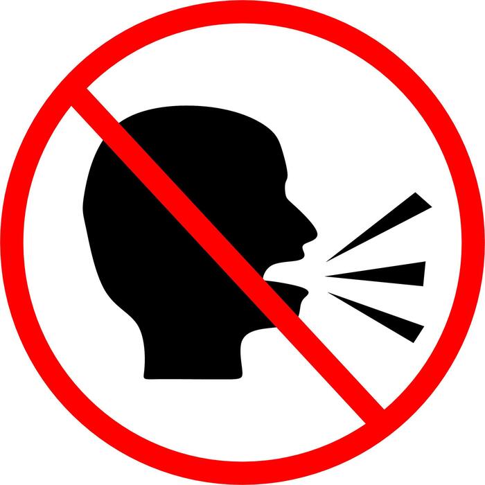 Do Not Speak Vector Art, Icons, and Graphics for Free Download