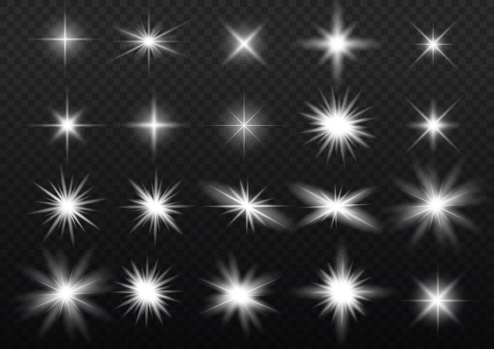 White Flare Vector