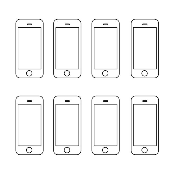 Iphone Wireframe Vector Art, Icons, and Graphics for Free Download