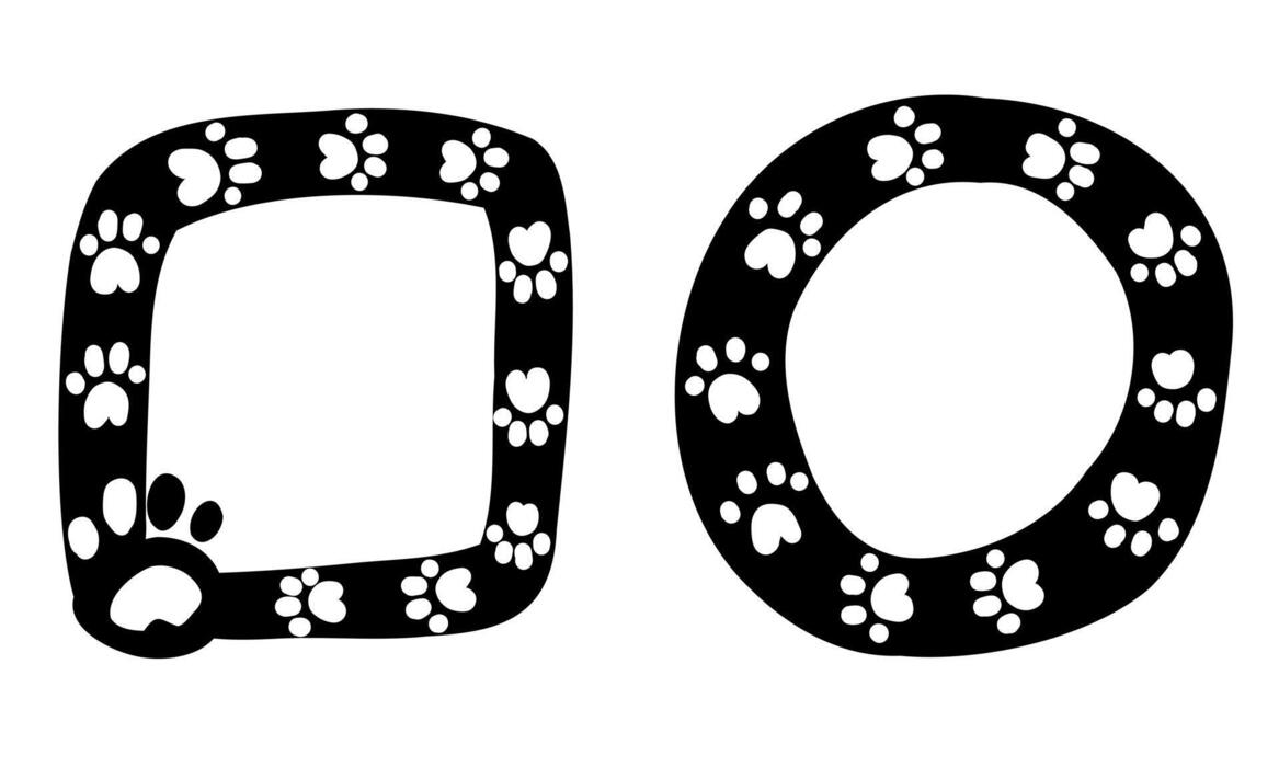 Paw Frame Vector Art, Icons, and Graphics for Free Download