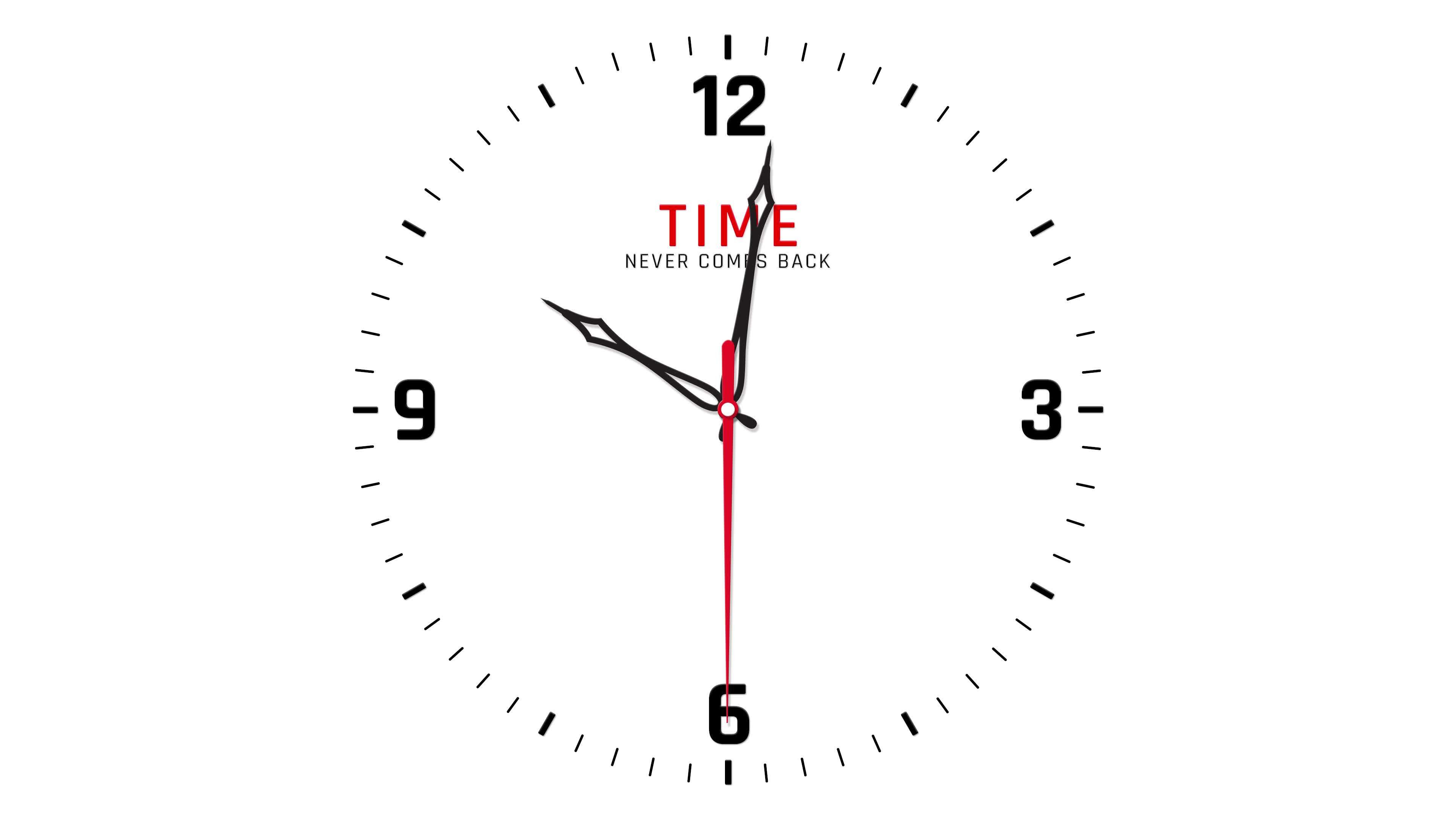 Wall Clock 10 To 11 AM PM Time Lapse Animation Time Never Comes Back