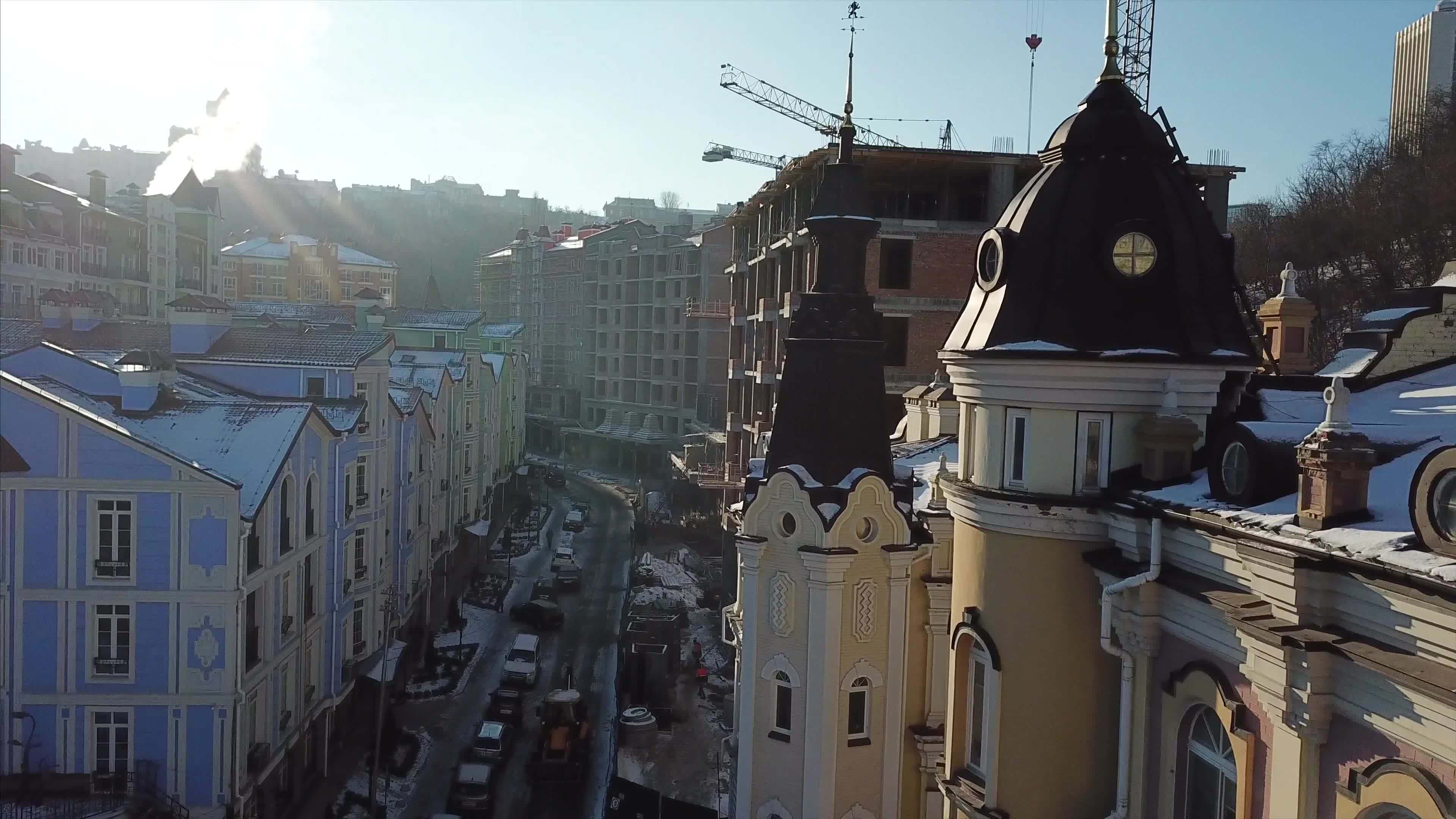 Aerial view of Podil, historic neighborhood in Kyiv 11452796 Stock ... Aerial view of Podil, historic neighborhood in Kyiv 11452796 Stock ...