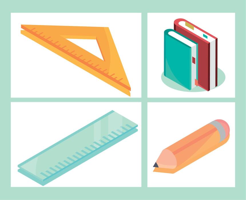 School Math Tools Vector Art, Icons, and Graphics for Free Download