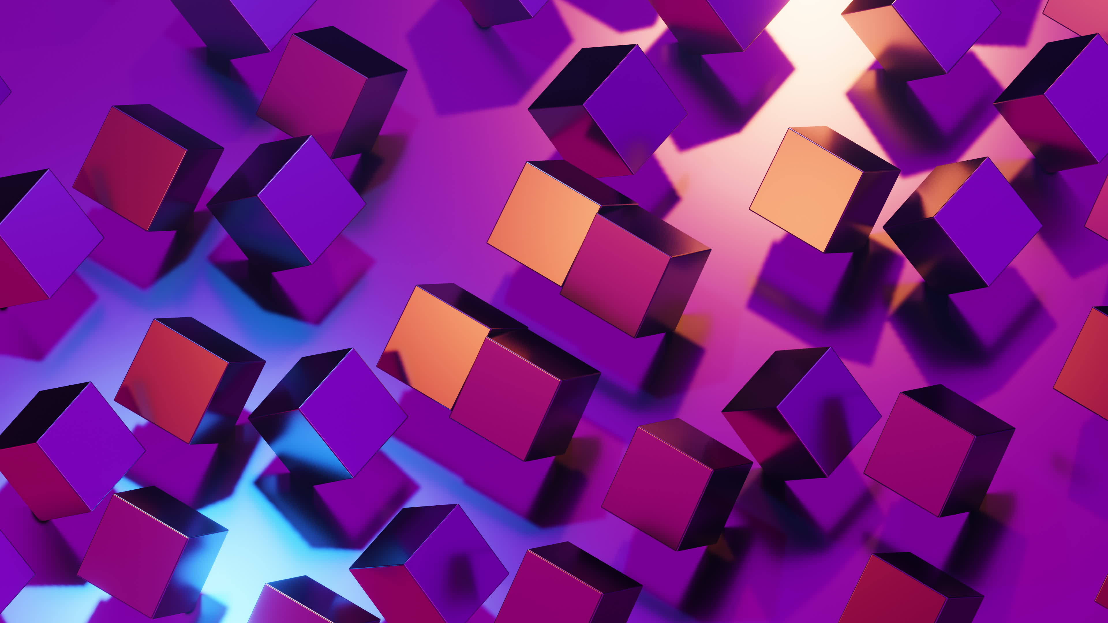 Metal cubes roll on the surface. Infinitely looped animation. 11504449 Stock Video at Vecteezy