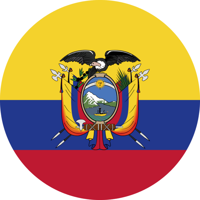 Bandera Ecuador PNG para descargar gratis