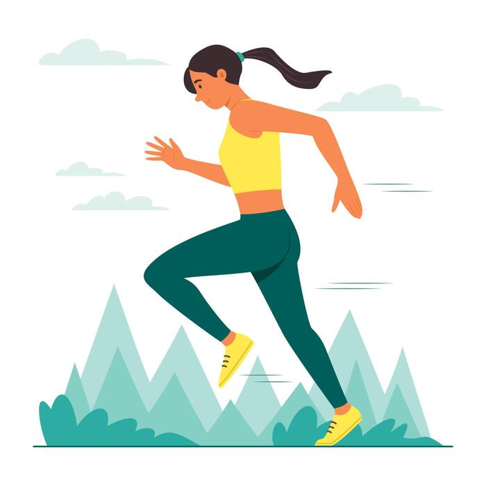 Female Runner Vector Art, Icons, and Graphics for Free Download