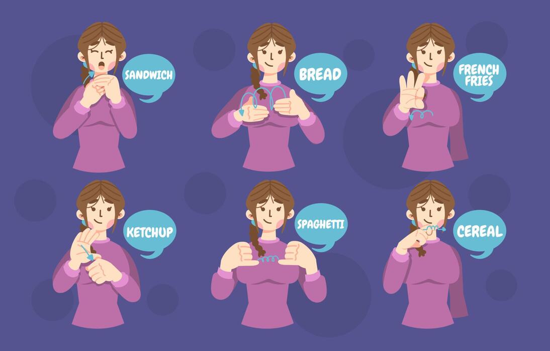 American Sign Language Vector Art, Icons, and Graphics for Free Download
