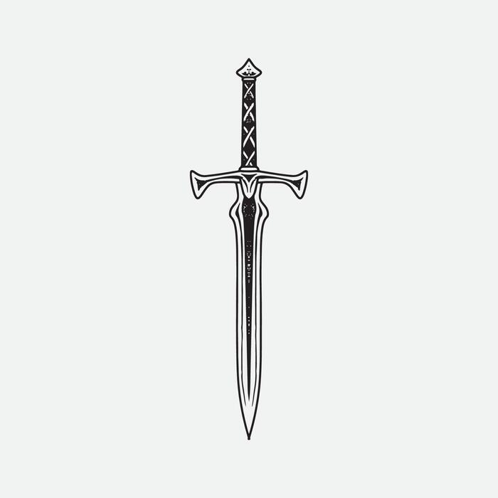 Sword Line Art Vector Art, Icons, and Graphics for Free Download