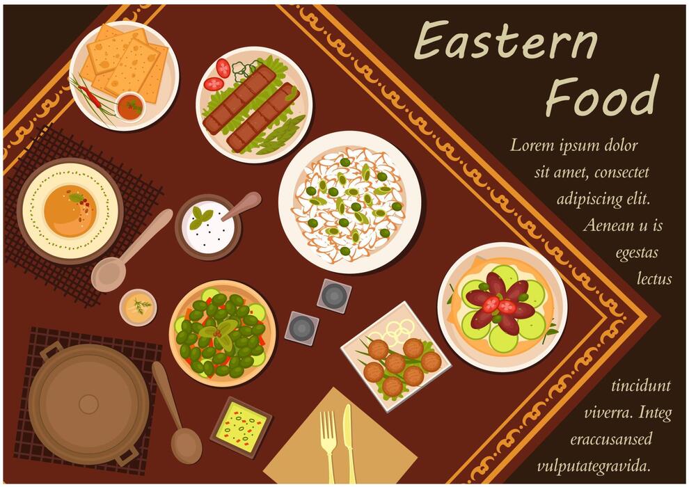 Arabian Food Vector Art, Icons, and Graphics for Free Download