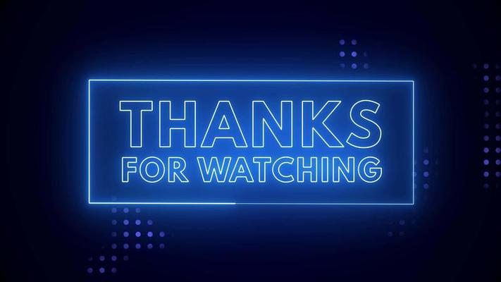 Thank You For Watching Youtube Stock Video Footage for Free Download