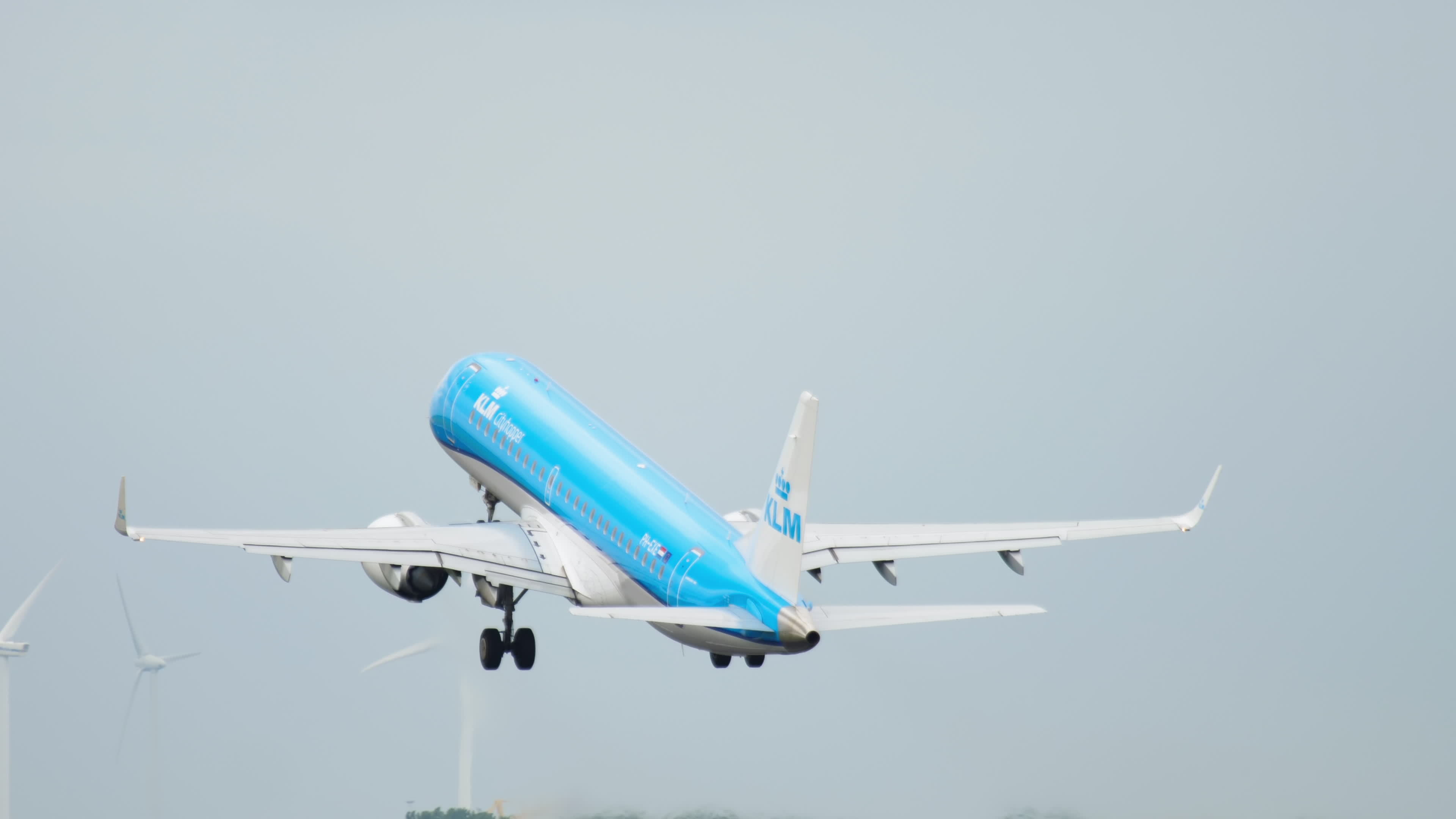 Airplanes Taking Off In The Morning