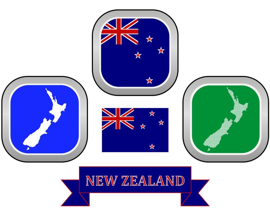 New Zealand Map Vector Art, Icons, and Graphics for Free Download