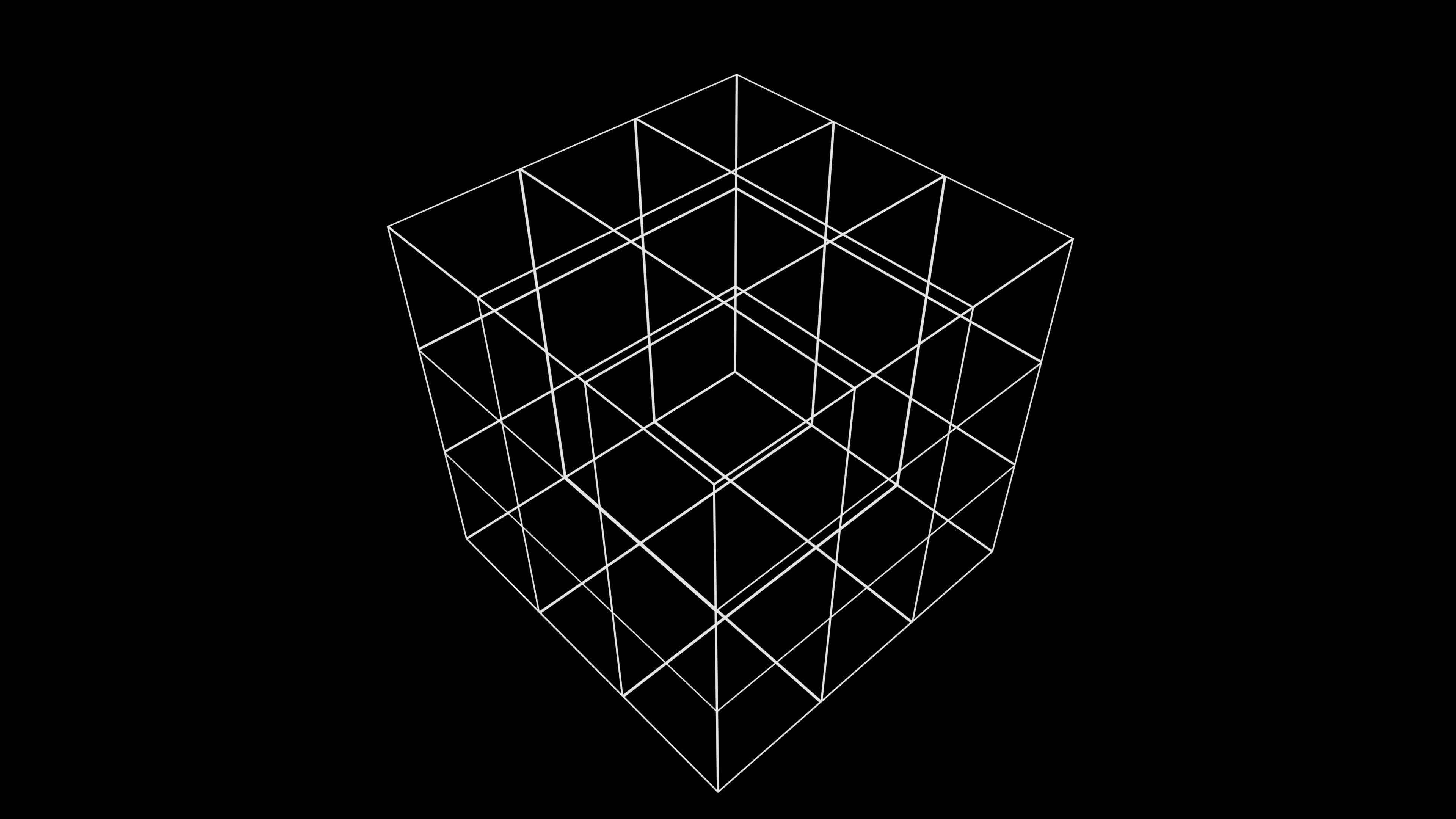 A wireframe cube element rotates - Loop 11872886 Stock Video at Vecteezy