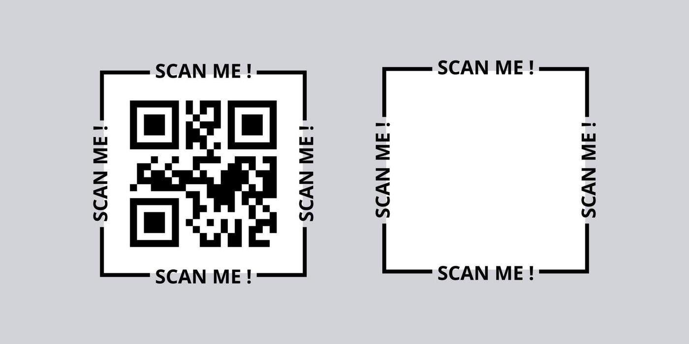 Qr Code Template Vector Art Icons And Graphics For Free Download