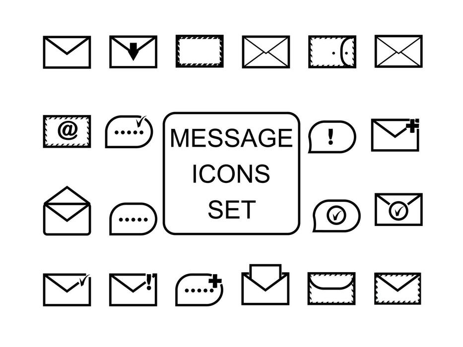 Message Icon Vector Art, Icons, and Graphics for Free Download
