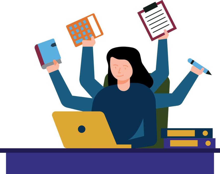 Multi Tasking Vector Art, Icons, and Graphics for Free Download