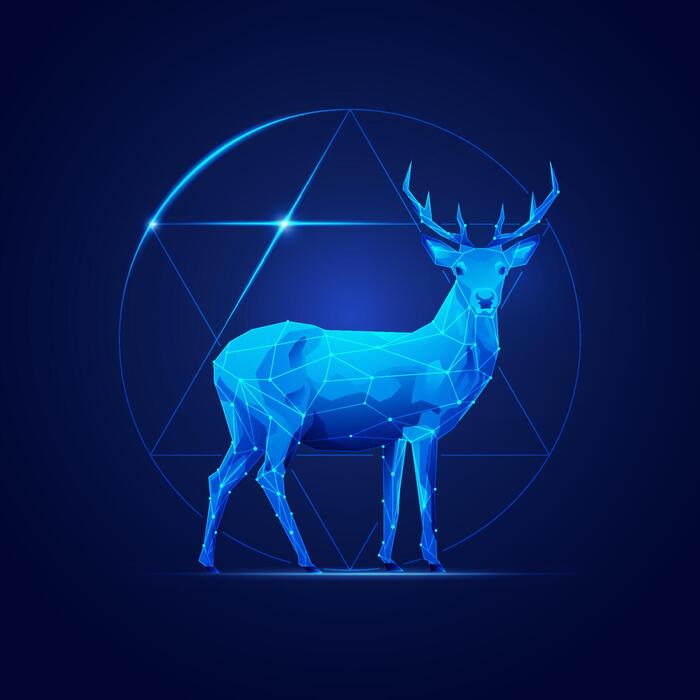 Geometric Deer Vector Art, Icons, and Graphics for Free Download