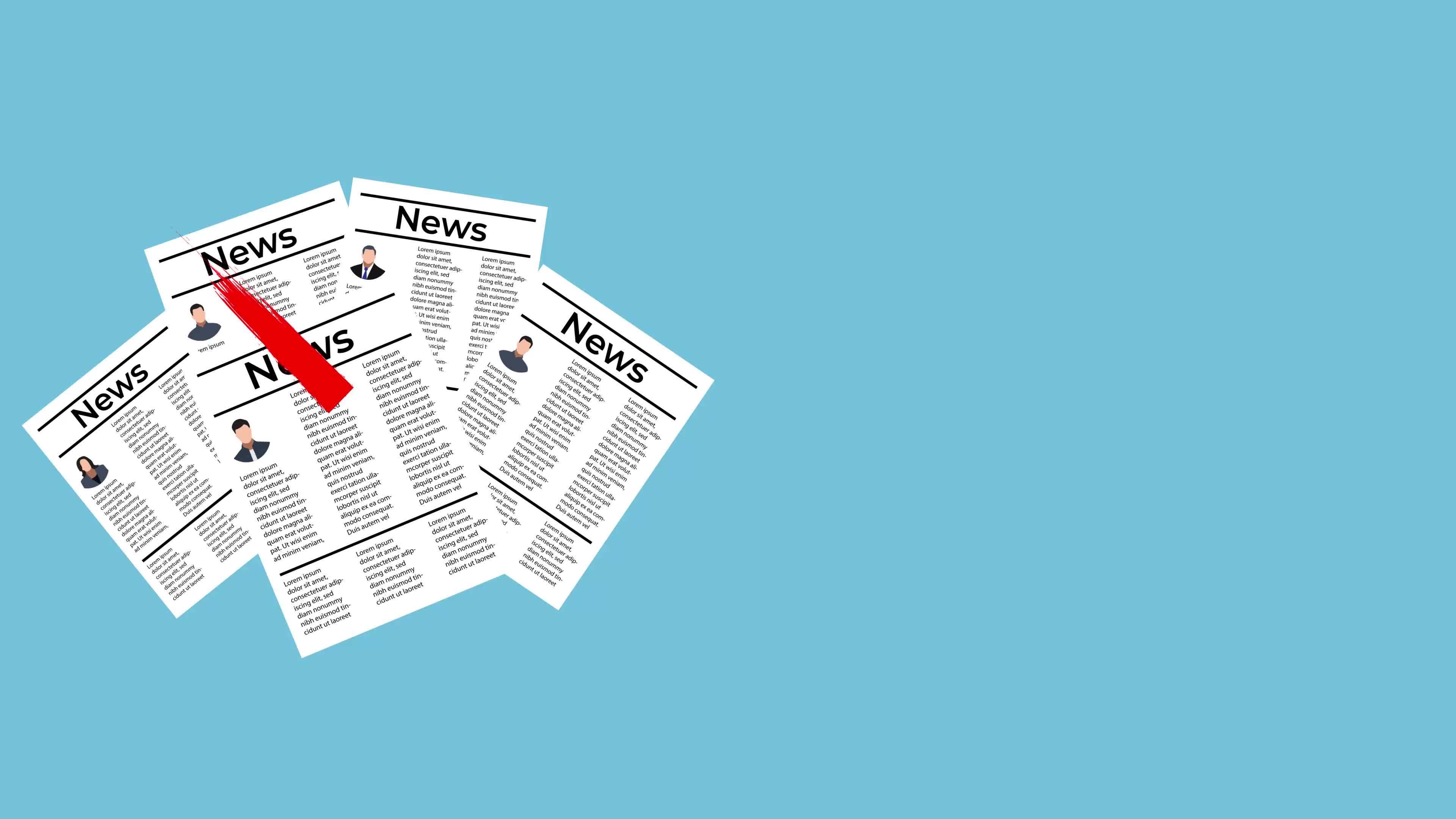 Using online newspapers instead of regular paper 4K animation ... Using online newspapers instead of regular paper 4K animation ...