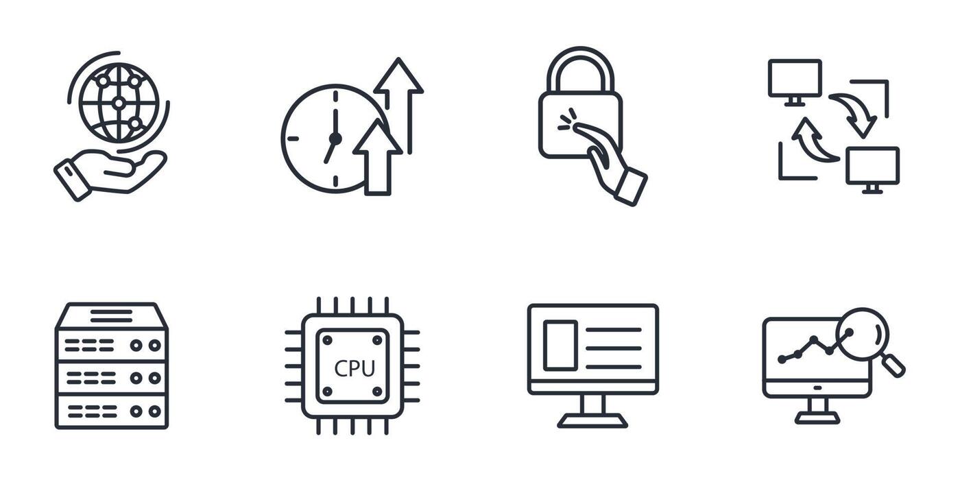Data Center Icon Vector Art, Icons, and Graphics for Free Download