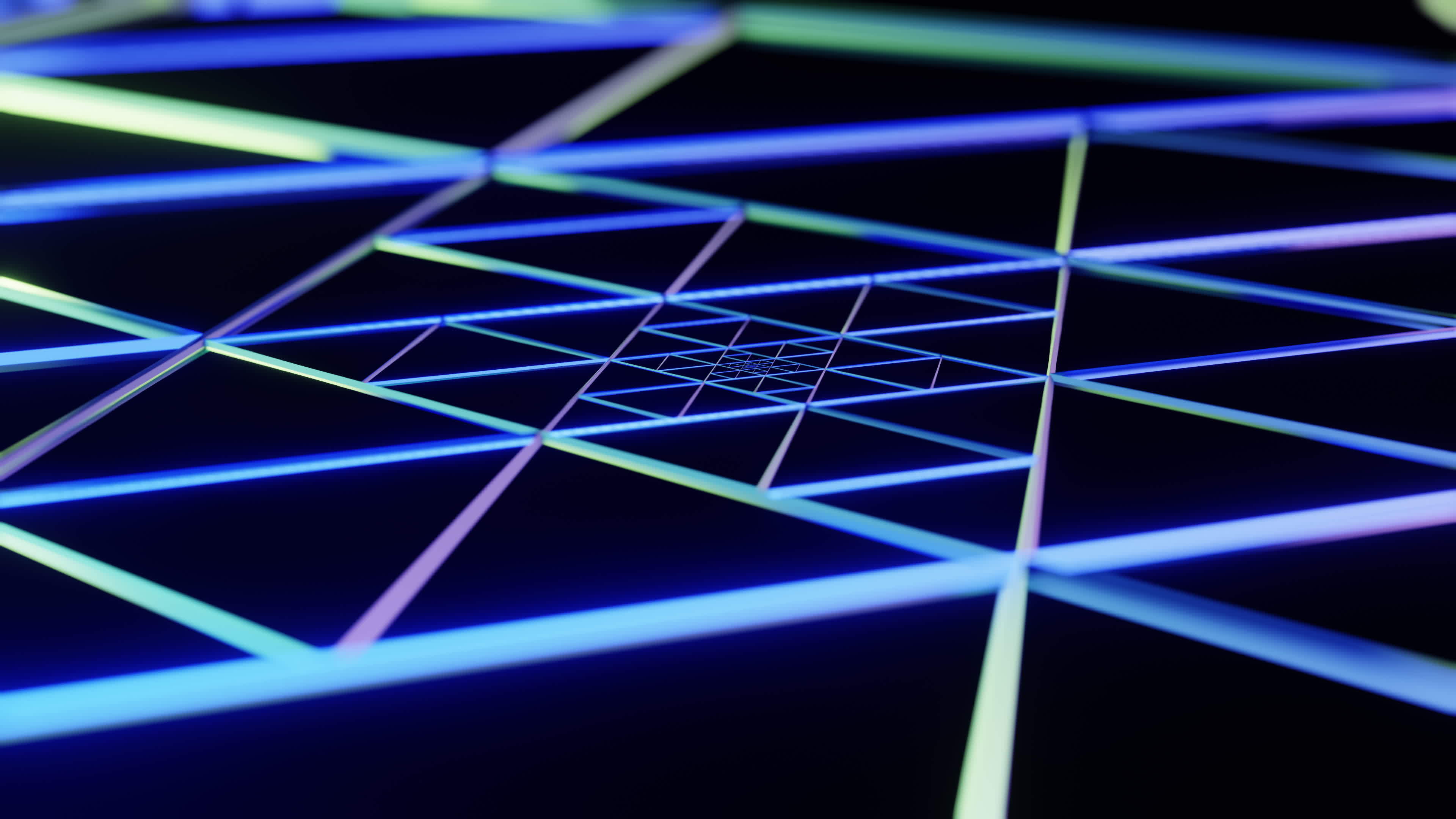 Infinitely increasing triangles. Looped animation. 12041505 Stock Video ...