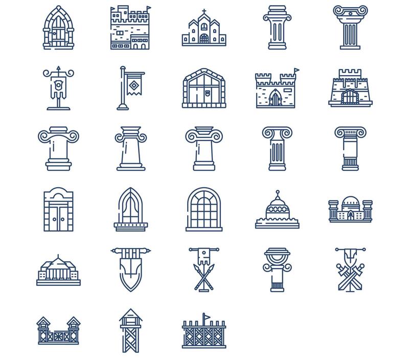 Architecture Symbols Vector Art, Icons, and Graphics for Free Download