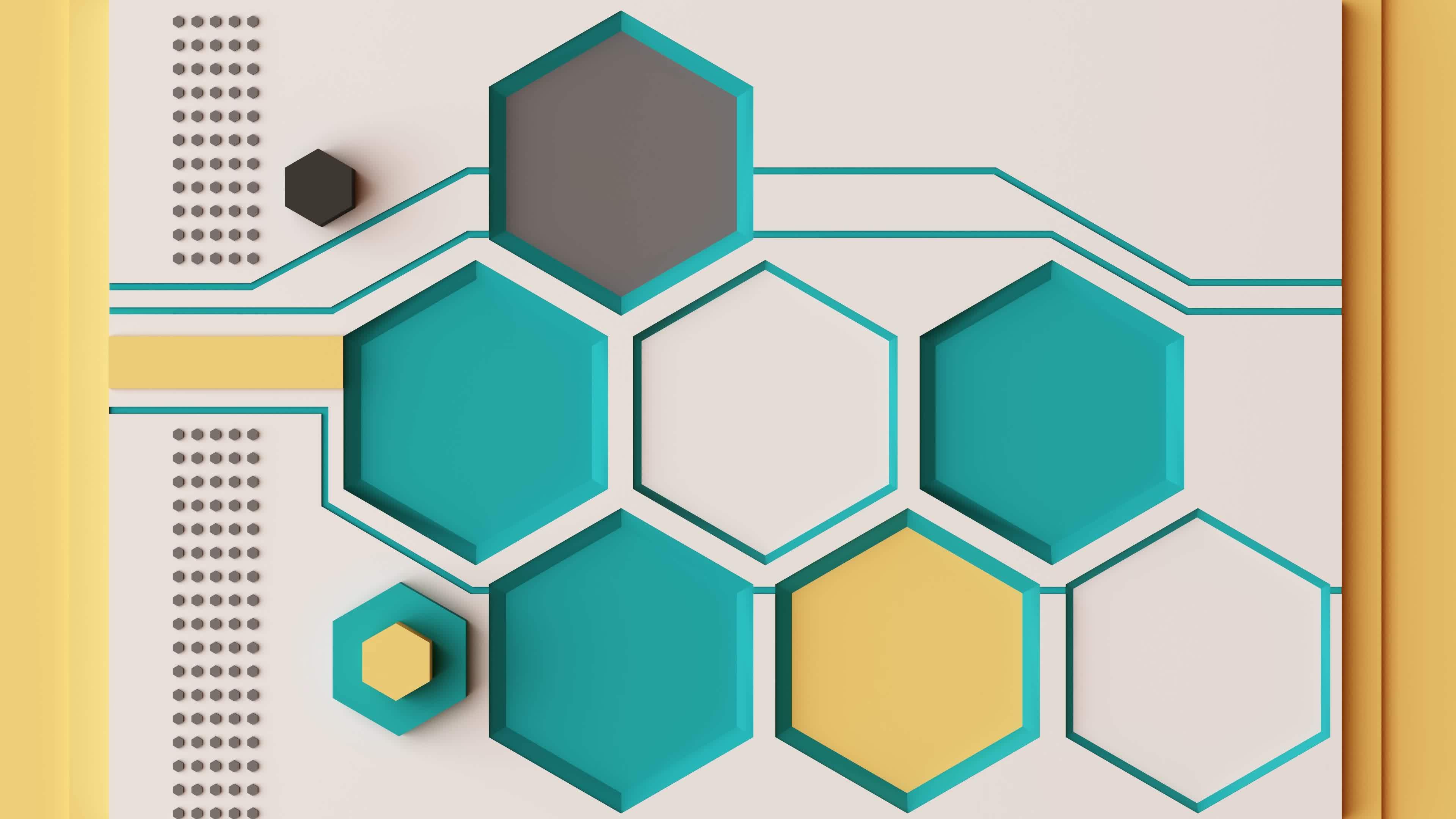 Abstract Geometric Pattern That Are Arranged With Geometric Shapes In