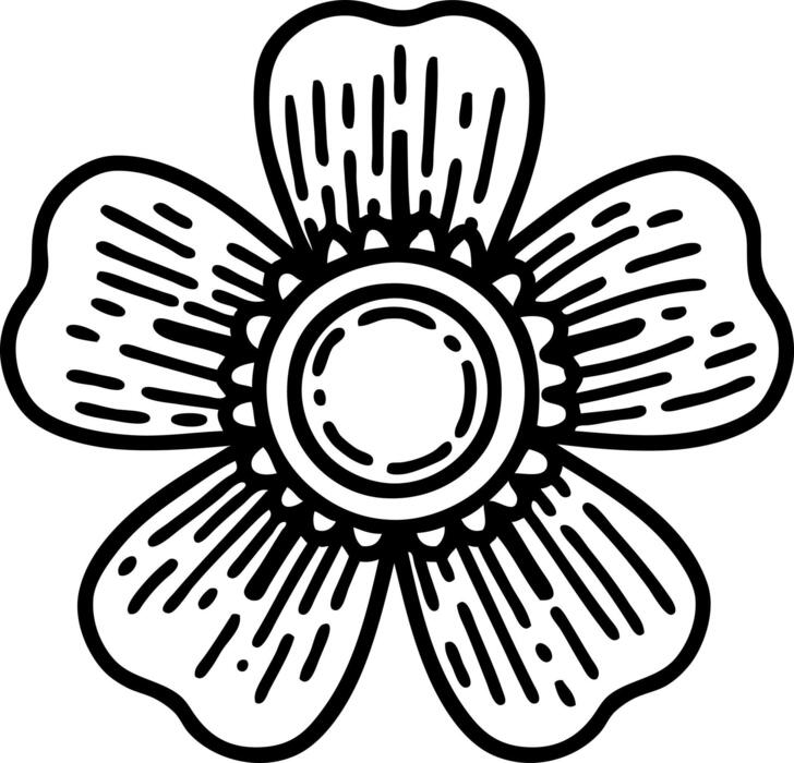 Black Line Flower Vector Art, Icons, and Graphics for Free Download