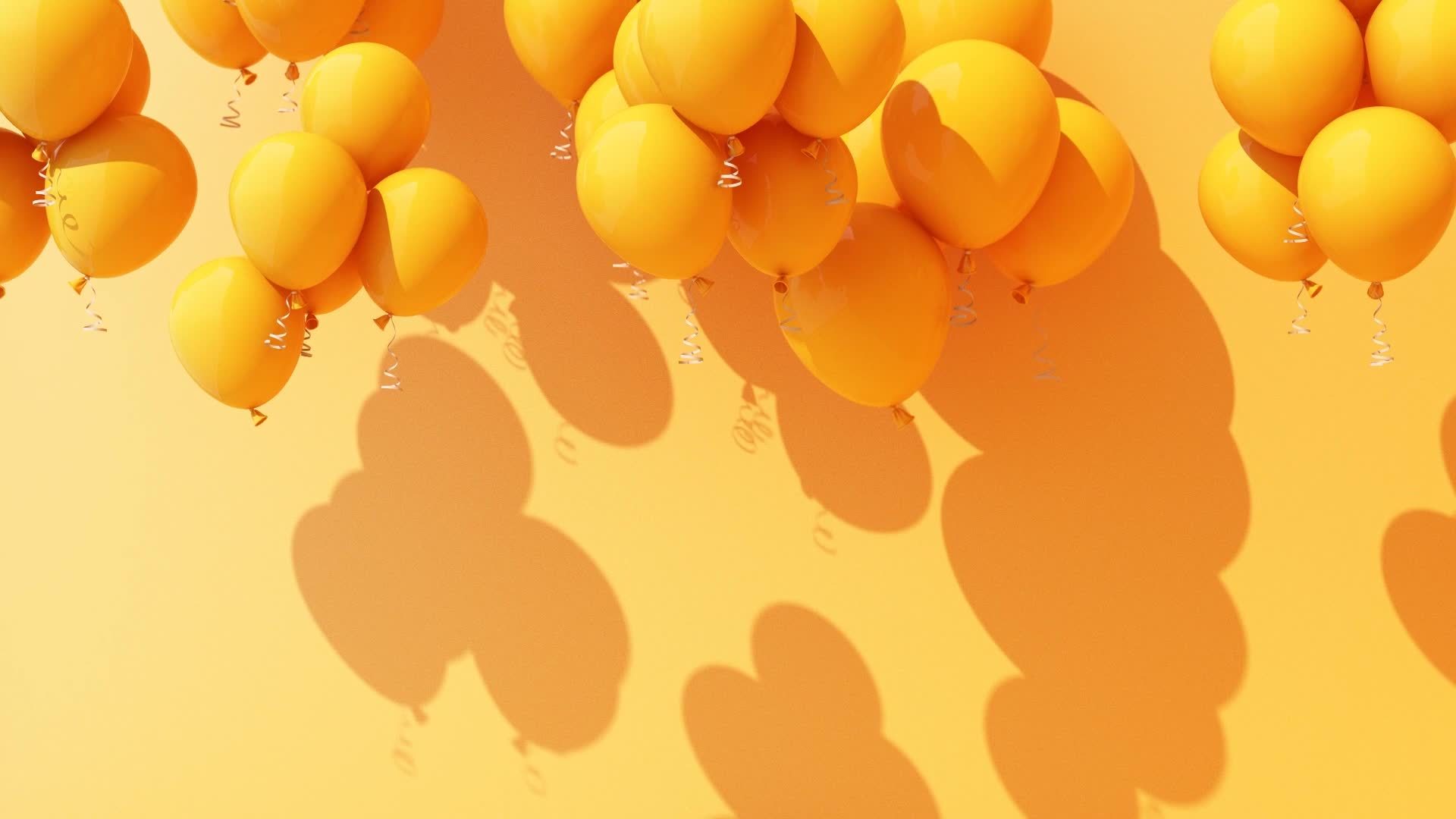 3d Rendering Yellow Balloon Flying Out And Going Through The Open Door Objects Isolated On