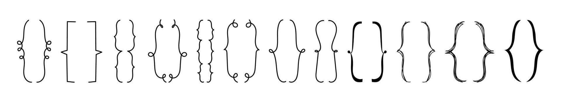 Curly Brackets Vector Art, Icons, and Graphics for Free Download