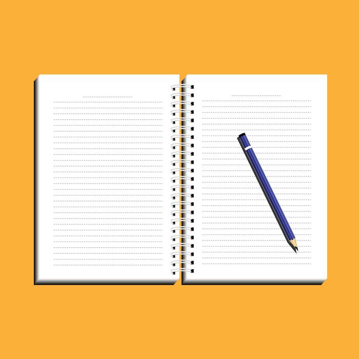 Writing Notebook Vector Art, Icons, and Graphics for Free Download