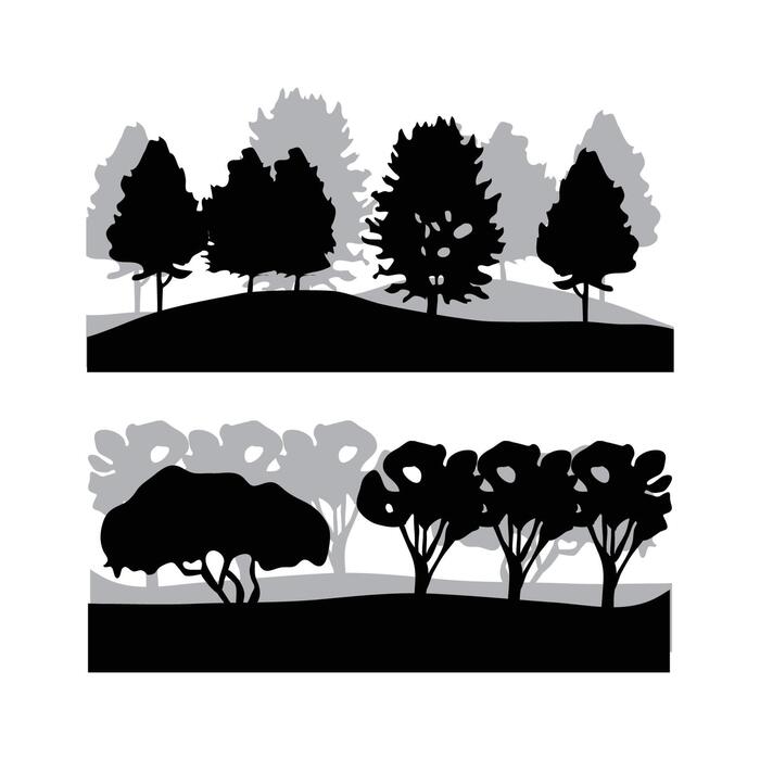 Tree Line Silhouette Vector Art, Icons, and Graphics for Free Download