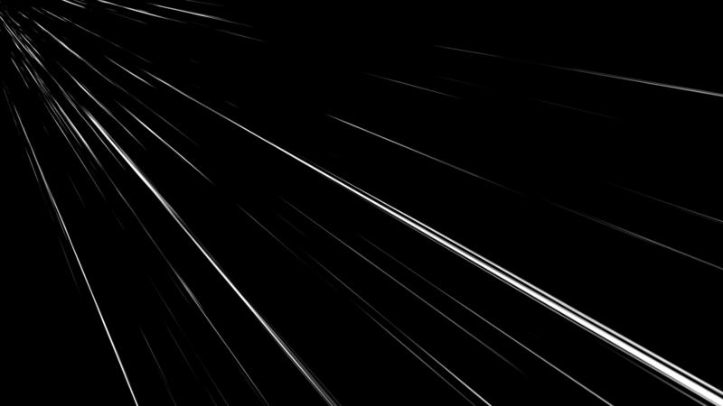Anime speed line background animation on black. Radial Comic Light ...