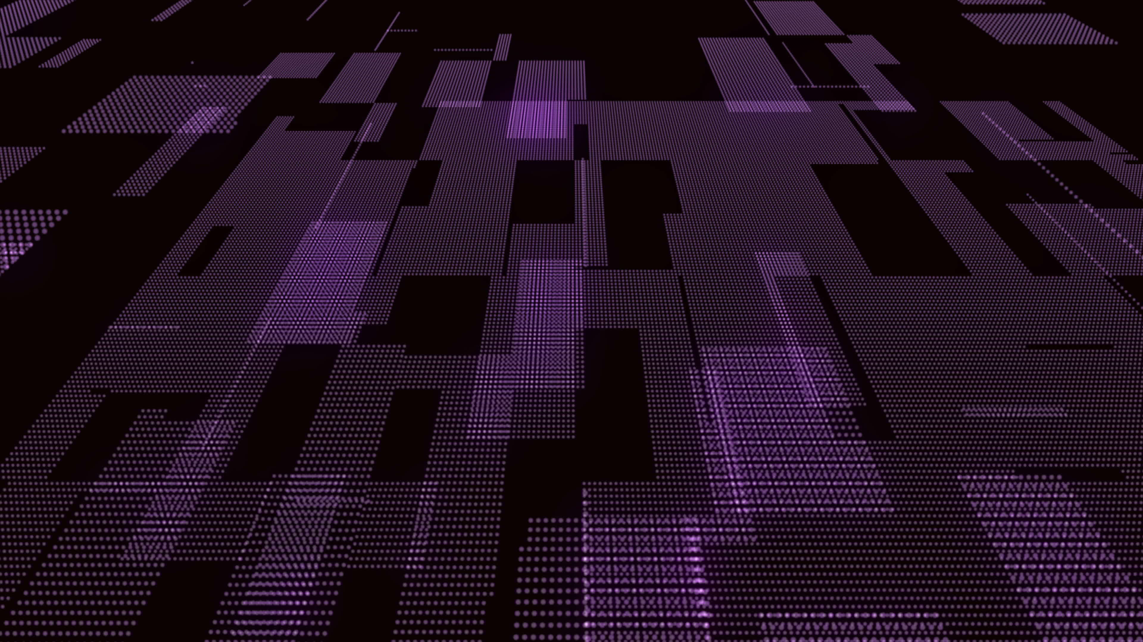 Animate Particle Grid Abstract Data Light Technology Digital Pattern Background Animation