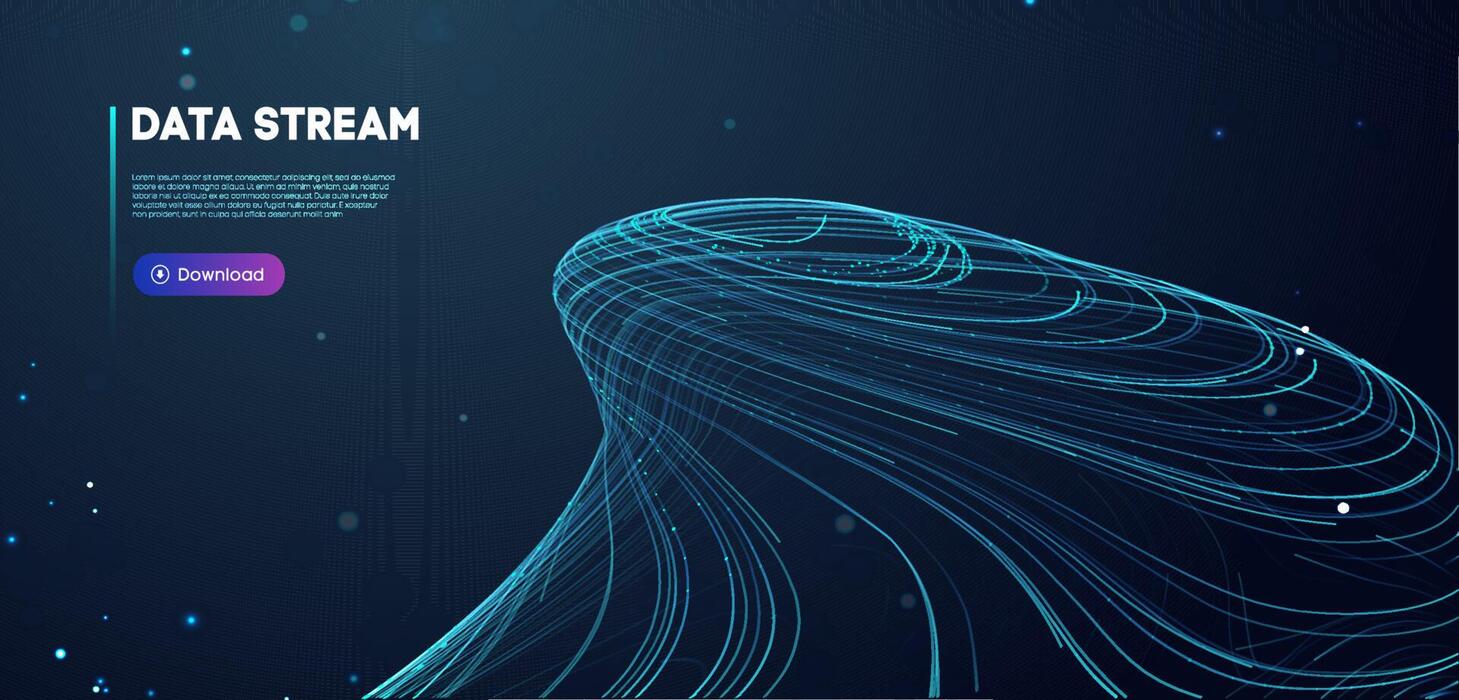 Data Stream Vector Art, Icons, and Graphics for Free Download