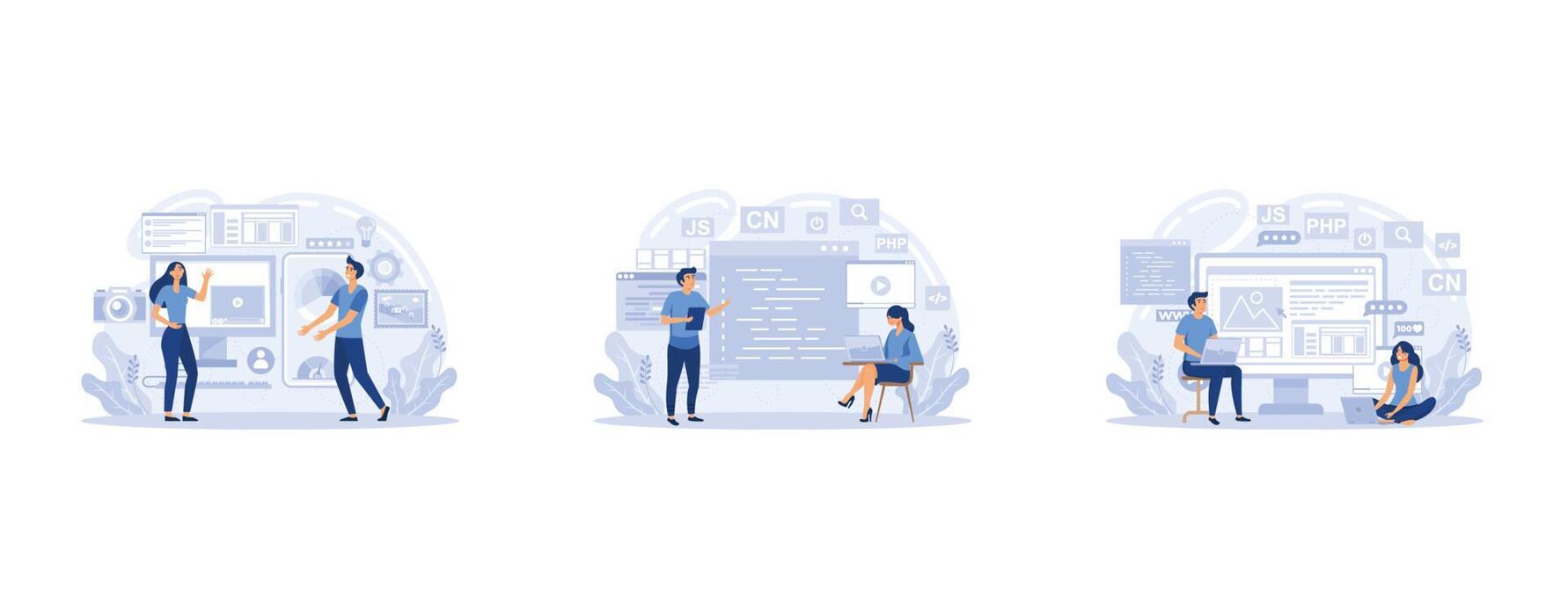 Mobile App Development Banner Vector Art, Icons, and Graphics for Free ...