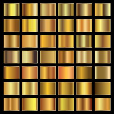 Gold Gradient Swatches Vector Art, Icons, and Graphics for Free Download