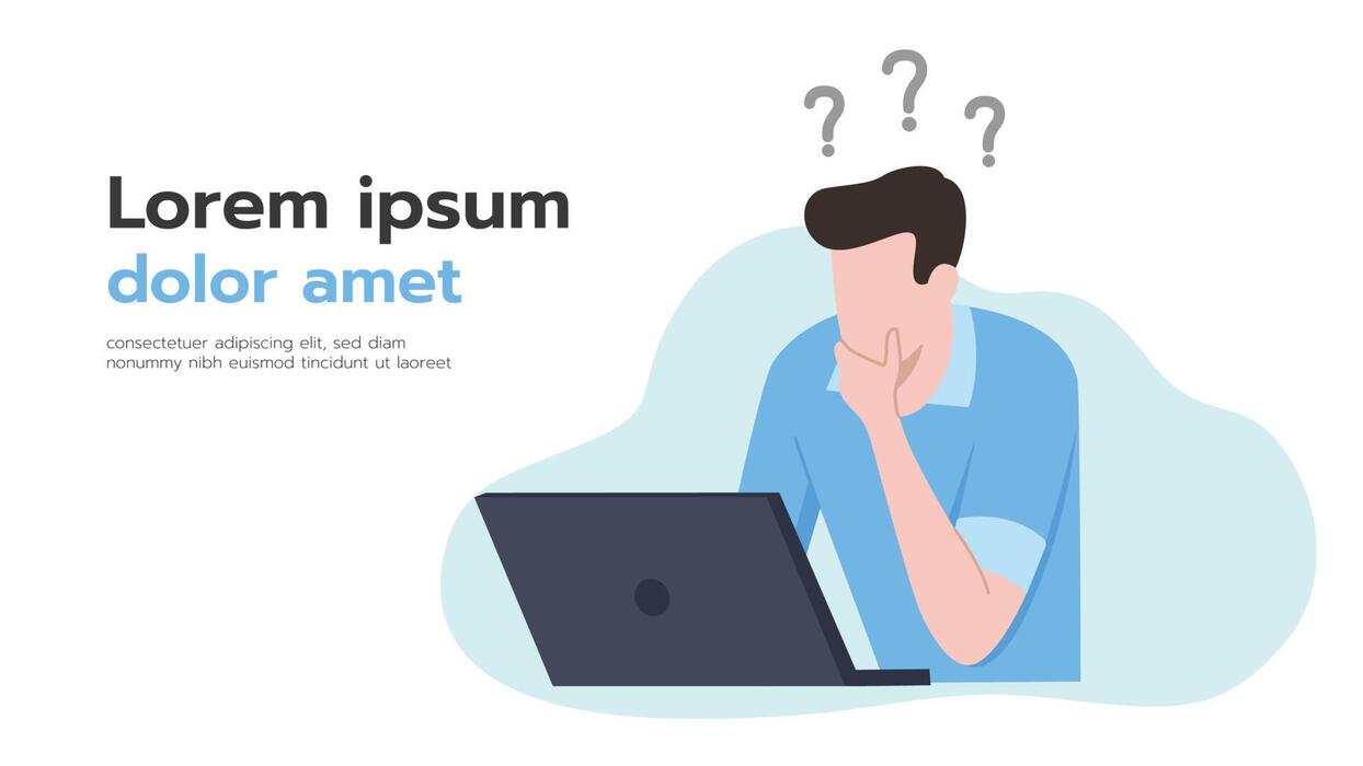 Confused Computer Vector Art, Icons, and Graphics for Free Download