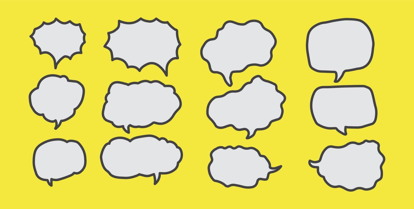 Cartoon Speech Bubble Vector Art, Icons, and Graphics for Free Download