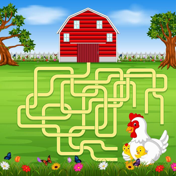 Farm Maze Vector Art, Icons, and Graphics for Free Download